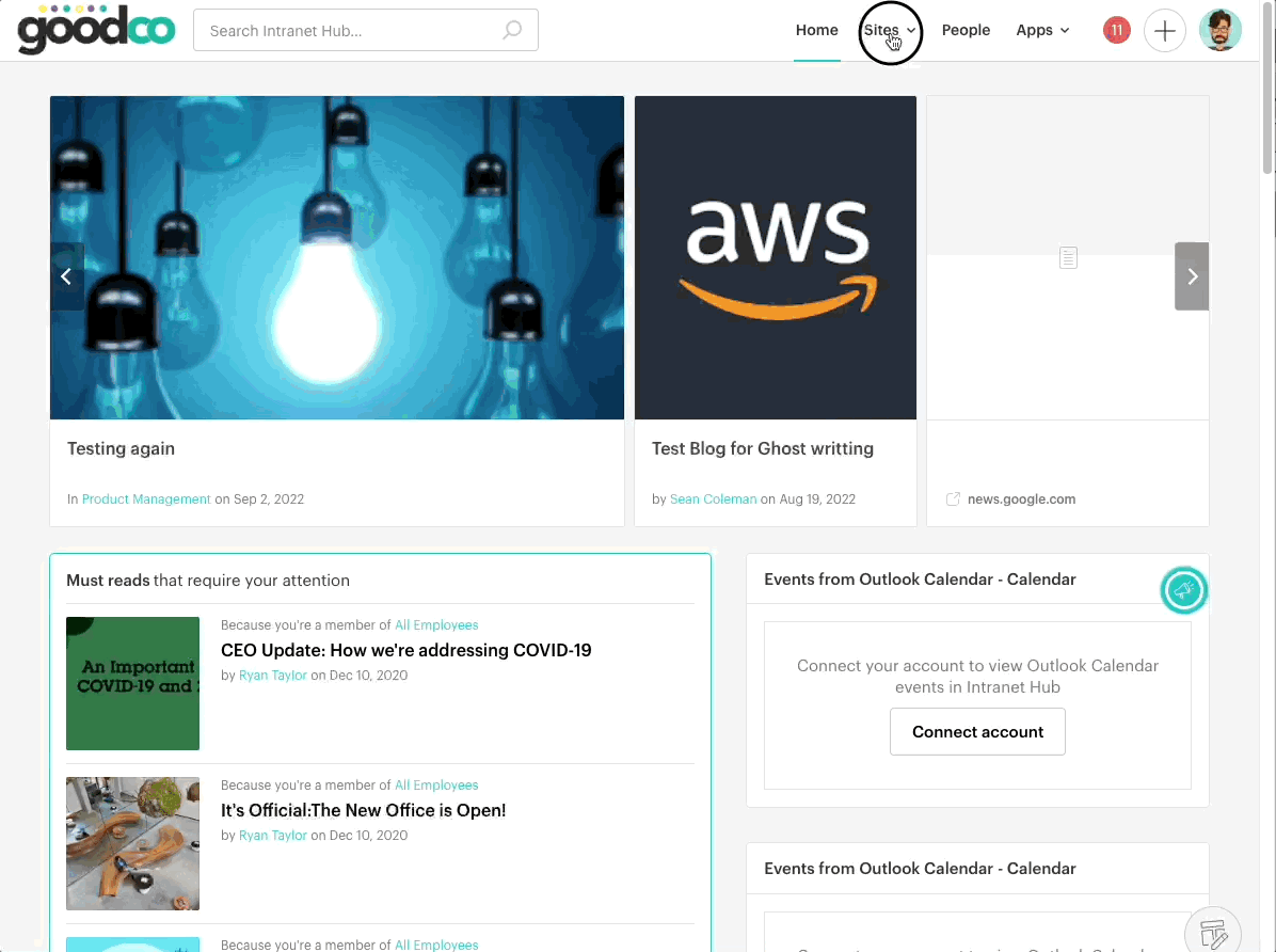 Page Categories – Simpplr One