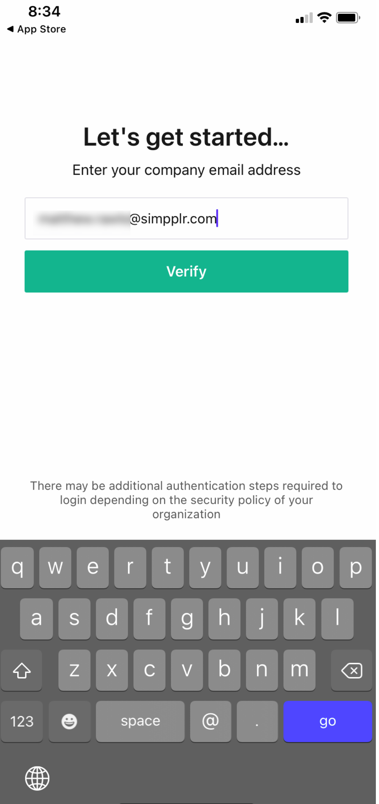 Simpplr mobile app setup and required permissions – Simpplr One