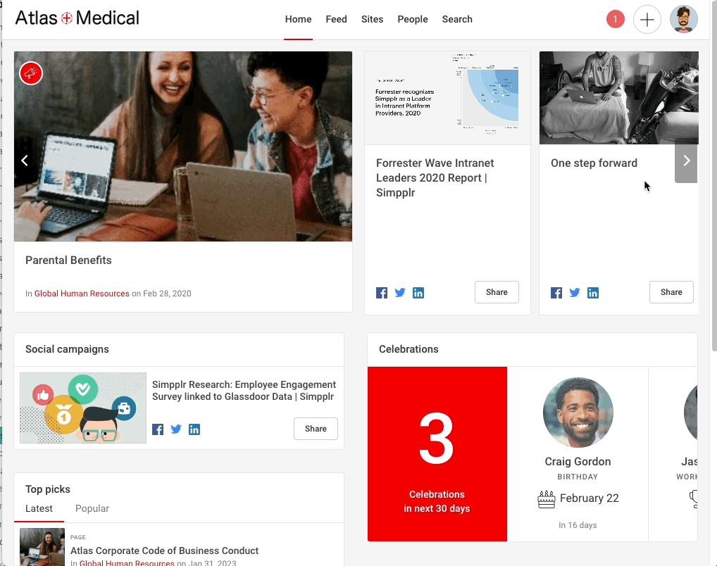 Content governance (content validation) – Simpplr One