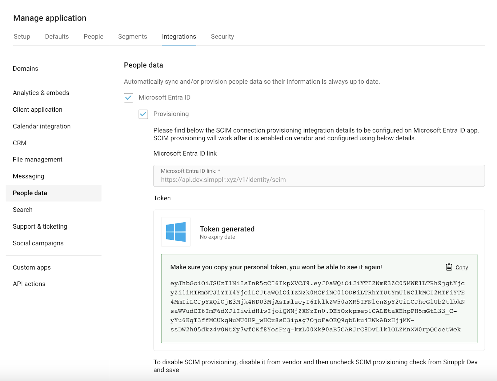 User Provisioning with Microsoft Entra ID – Simpplr One
