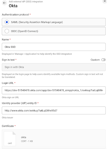 Okta SSO (SAML) Configuration and Just-In-Time Provisioning – Simpplr One