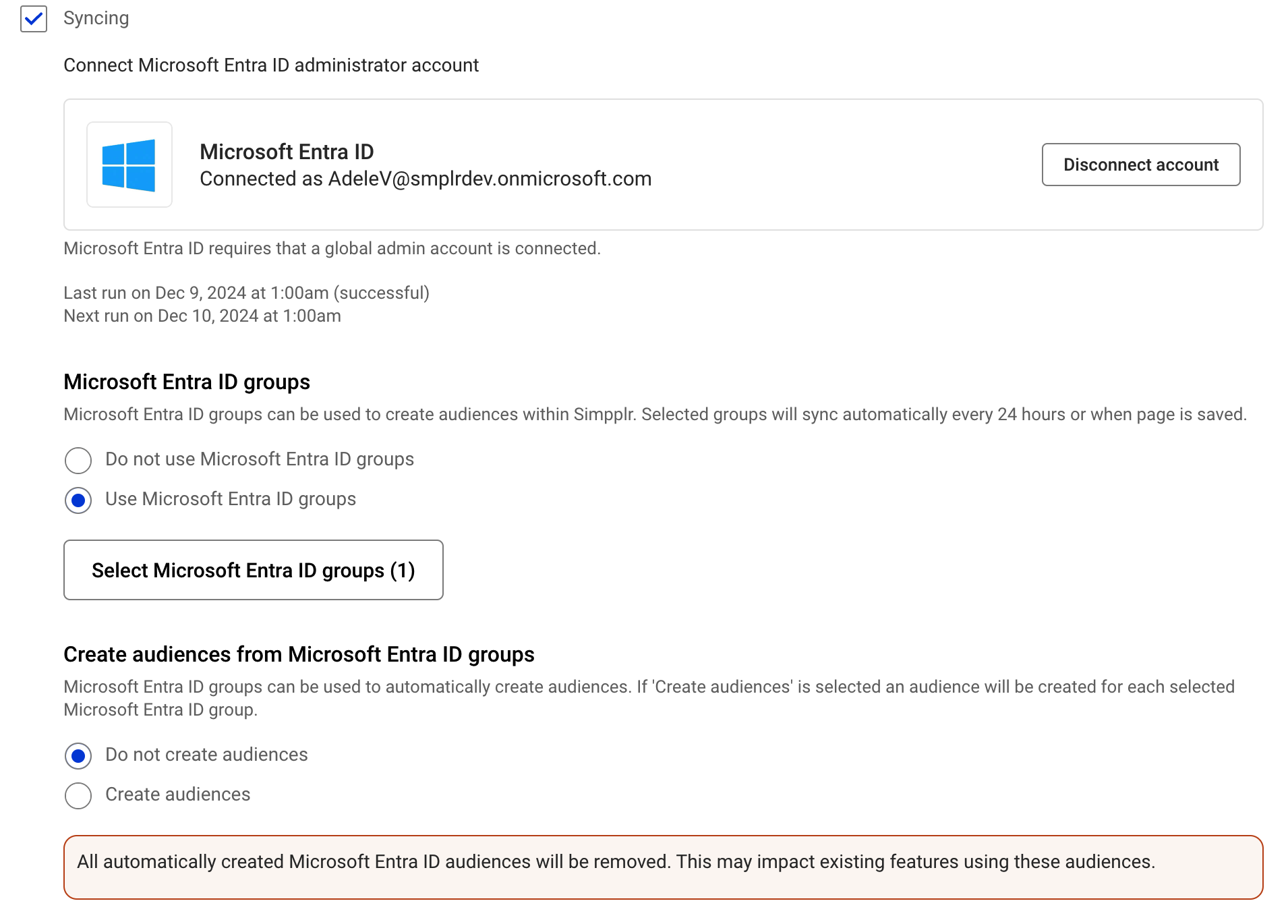 Microsoft Entra ID Groups – Simpplr One
