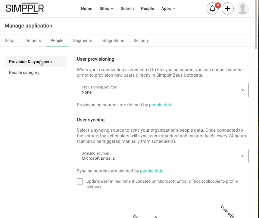 App Management: How to turn on and off certain fields in the People profile page? – Simpplr One