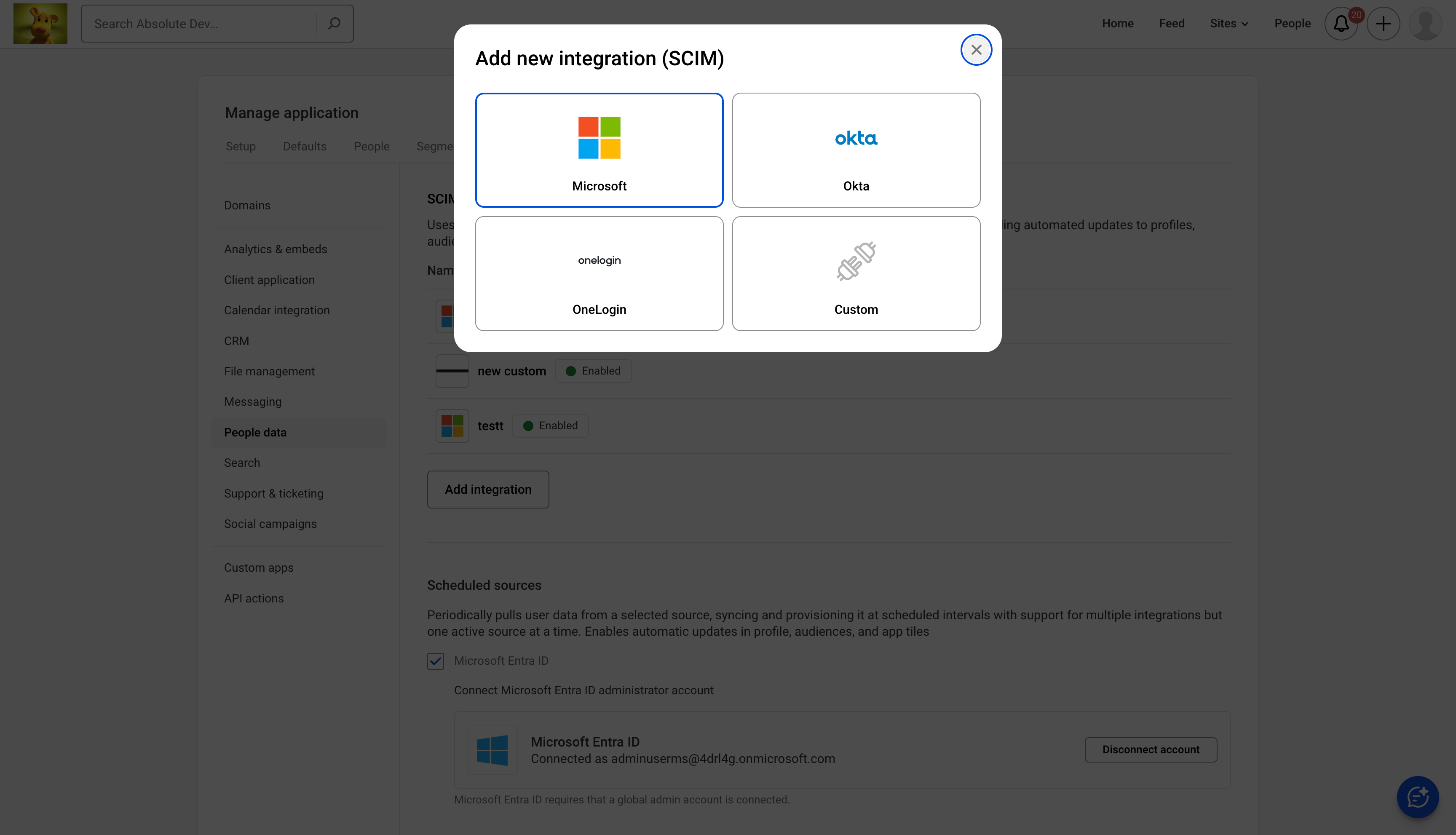 Setting up SCIM for Microsoft Active Directory in Simpplr – Simpplr One