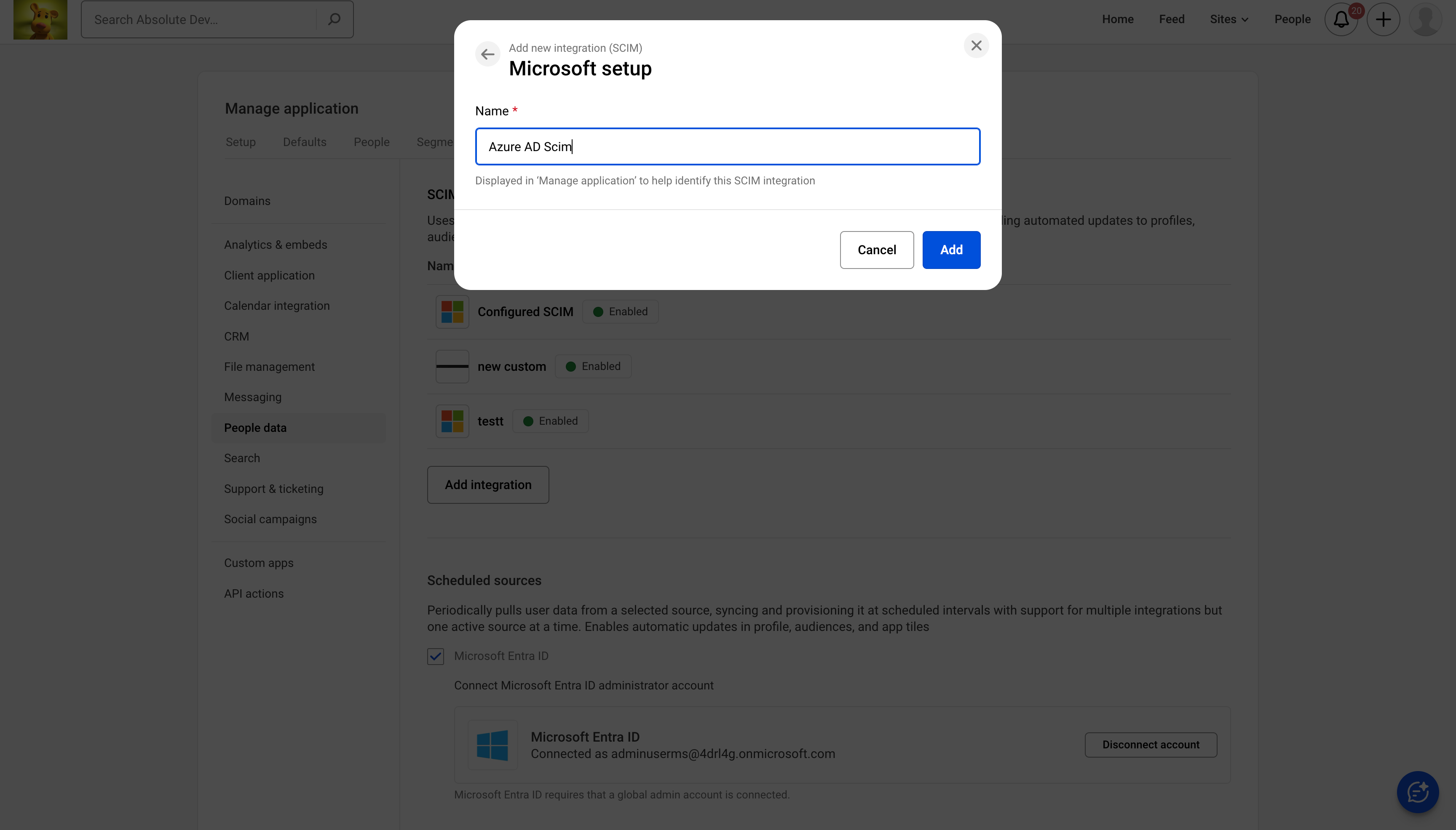 Setting up SCIM for Microsoft Active Directory in Simpplr – Simpplr One