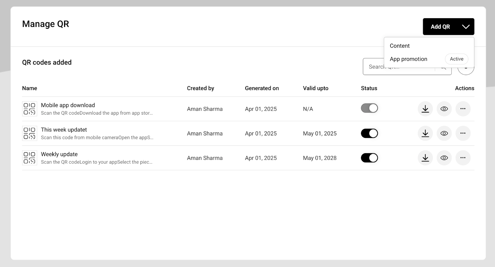 Mobile: Content and mobile app promotion via QR codes – Simpplr One