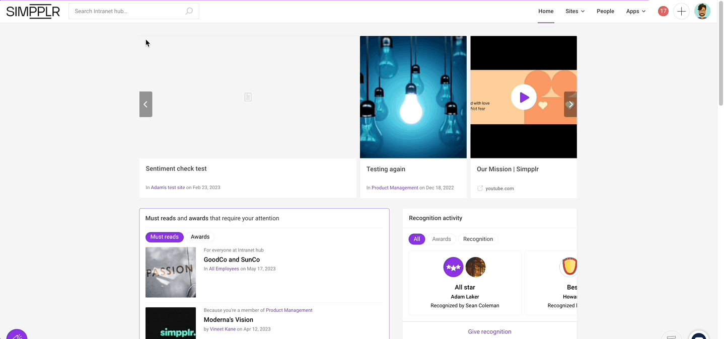 External Search Integrations – Simpplr One