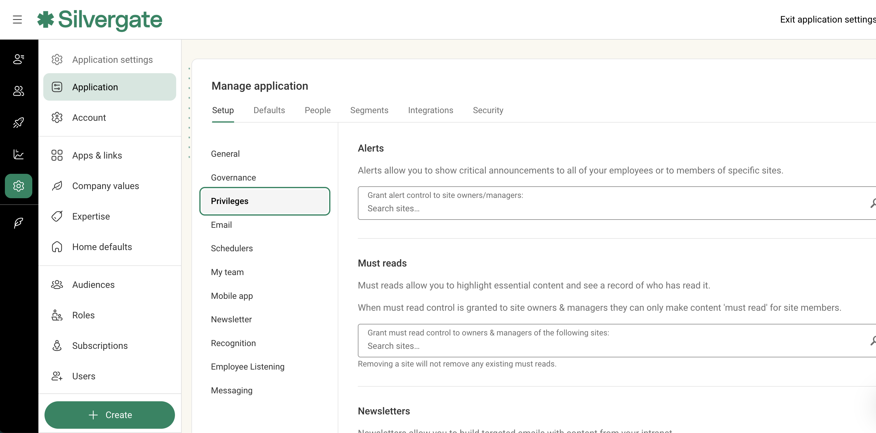 App Management: Privileges Setup – Simpplr One