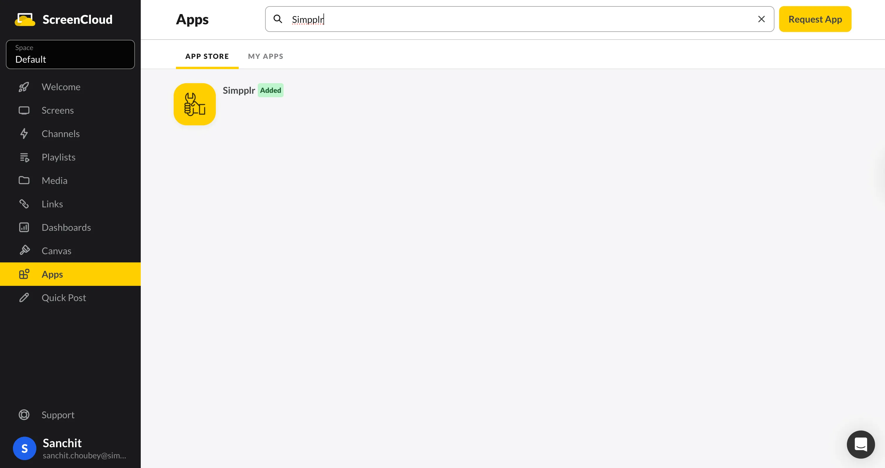 ScreenCloud Integration for Digital Signage – Simpplr One