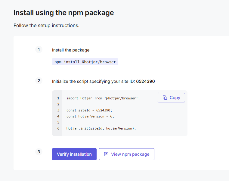 Hotjar integration with Simpplr – Simpplr One